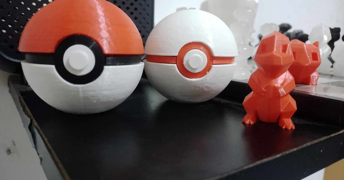 Basic Pokeball by Adan Tgv | Download free STL model | Printables.com