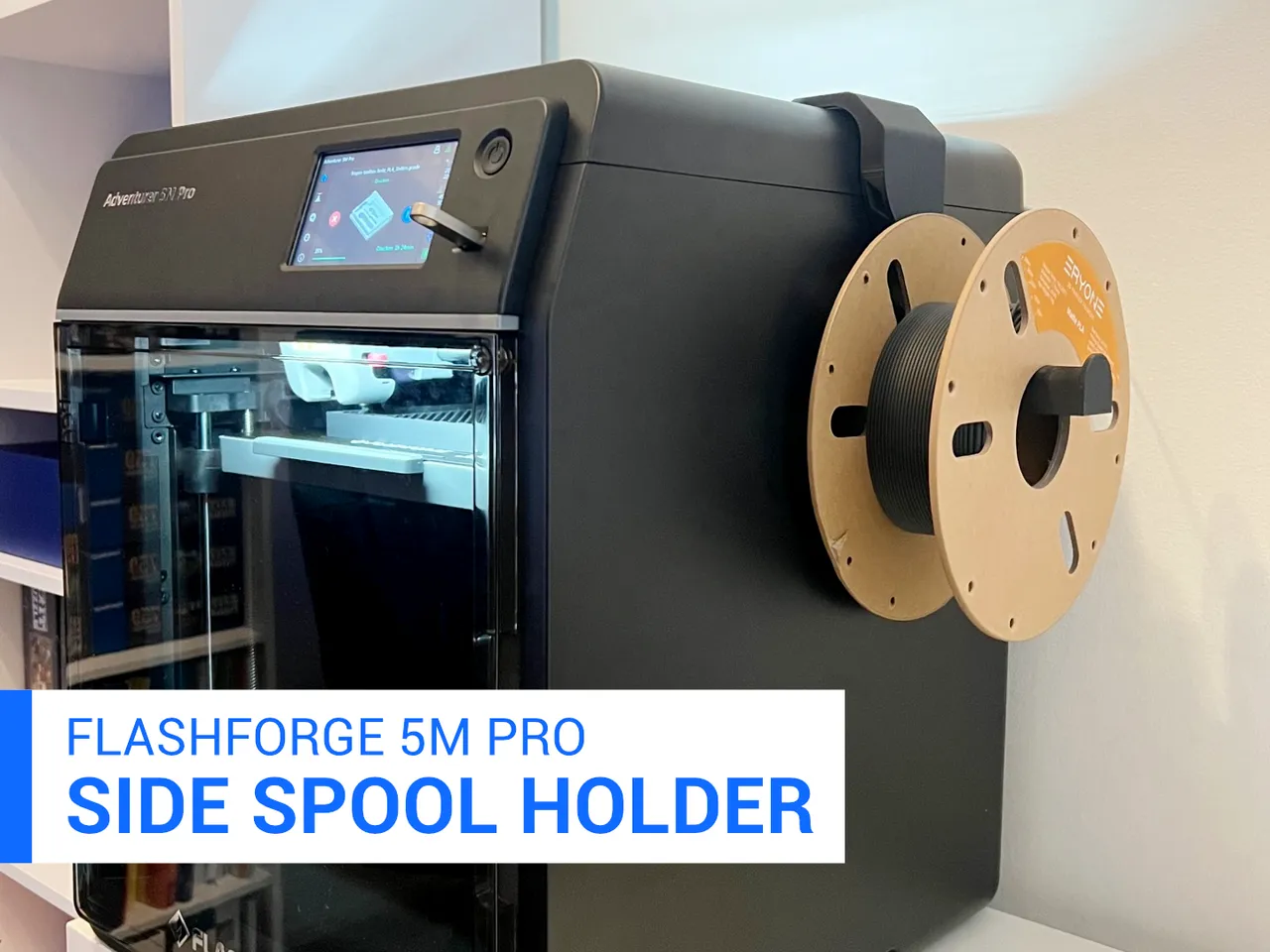 Flashforge 5m Pro Side Spool Holder by Chriz2k | Download free STL ...