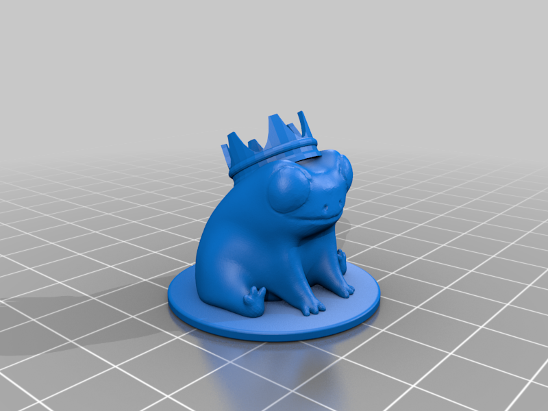 Fred The Frog but he's a King by AdamTKWallace | Download free STL ...