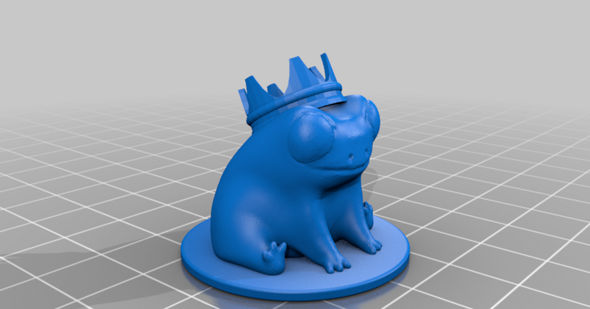 Fred The Frog but he's a King by AdamTKWallace | Download free STL ...