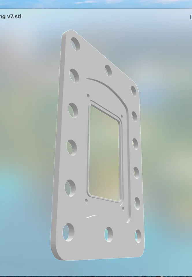 Efoil flange adapter by seucu piscando | Download free STL model ...