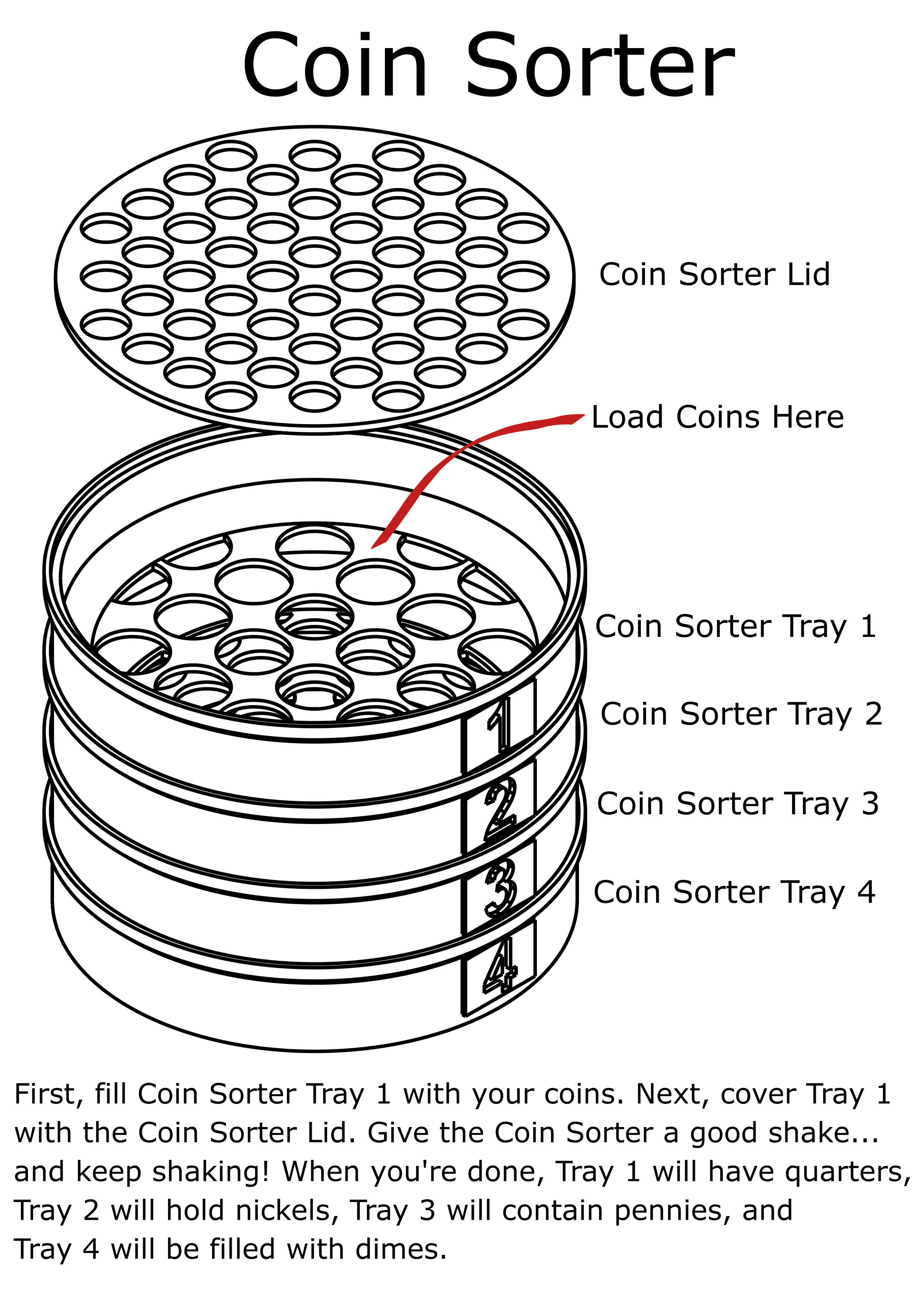 Coin Sorter por Twil | Descargar modelo STL gratuito | Printables.com