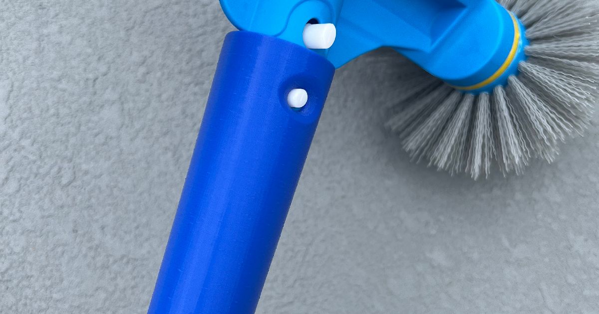 Pool Brush to Broom Handle by dmwilco | Download free STL model ...
