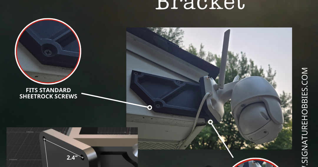 Corner Security Camera Mount par Signature Hobbies | Téléchargez ...