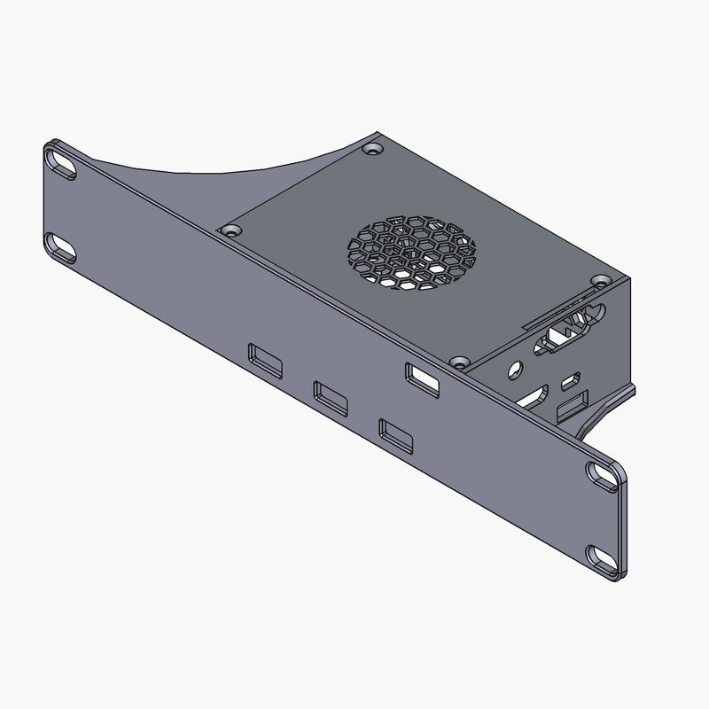 MiSTer FPGA (and Pi) 1U 10-inch Rack Mount by mendoh | Download free ...