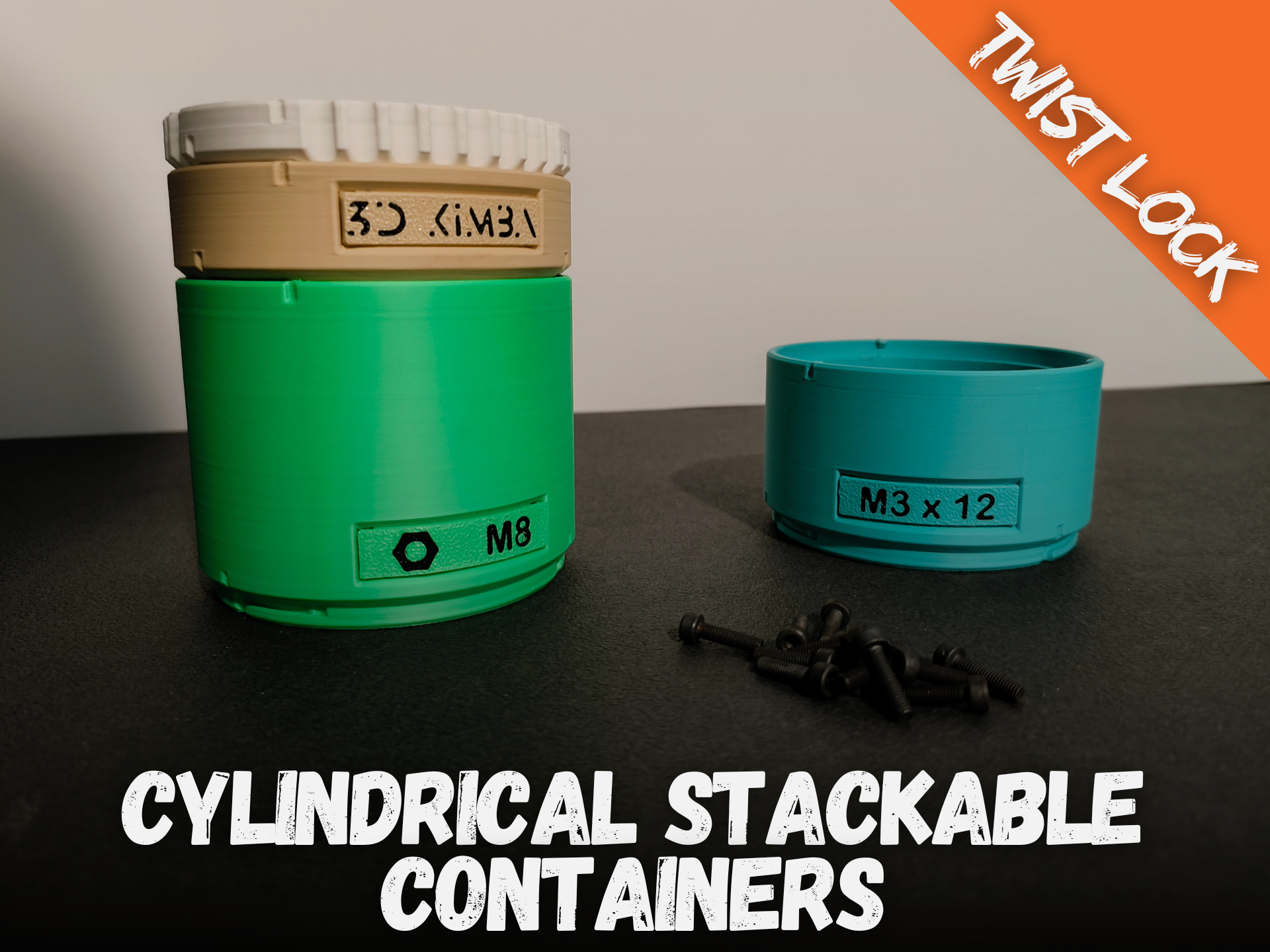 Cylindrical Stackable Containers: Organize Your Loose Items with a ...