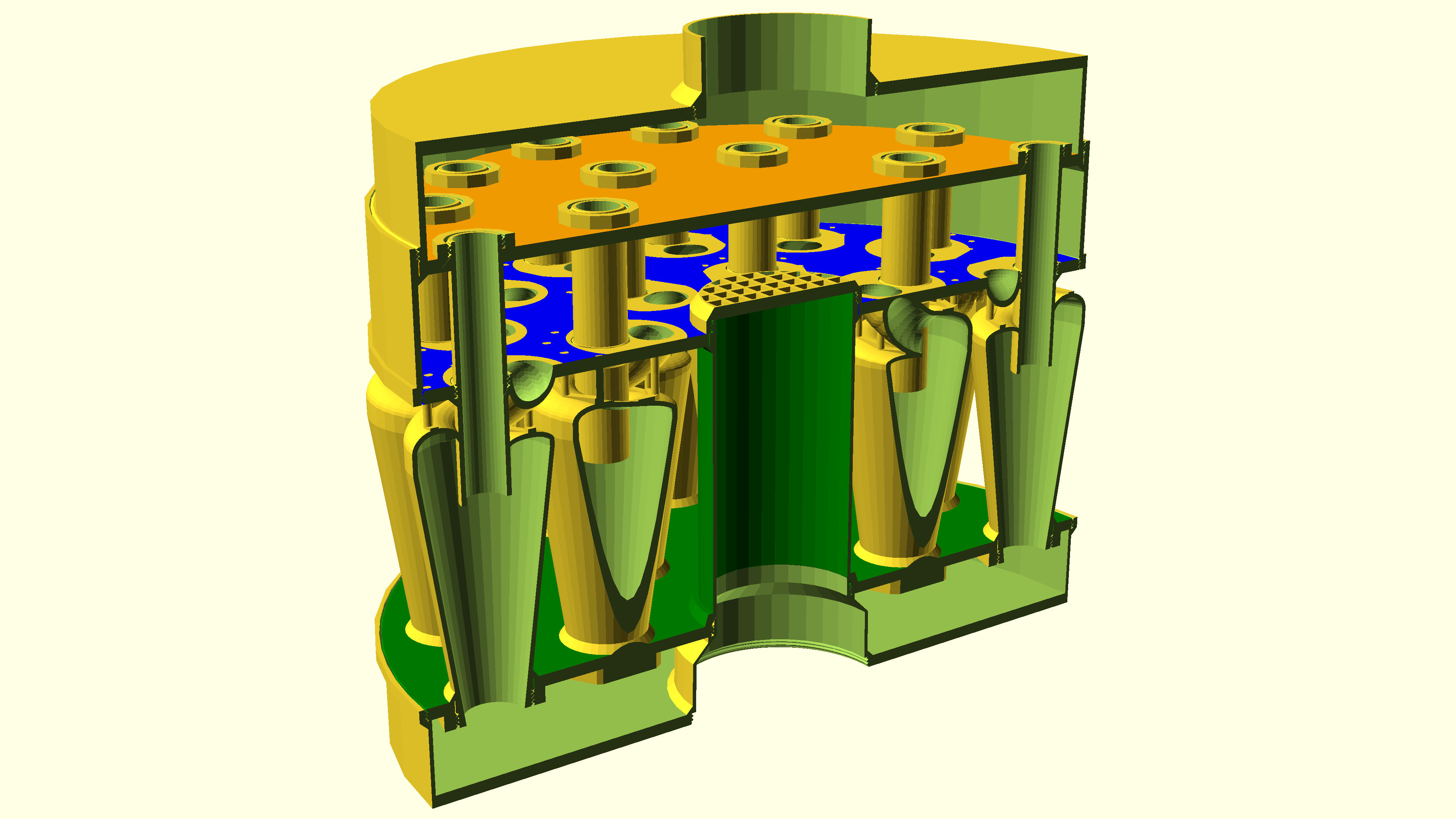 Multiple cyclone dust collector by derekp7 | Download free STL model ...