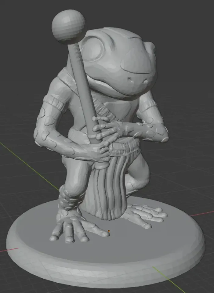 Grung with Mace by Lex | Download free STL model | Printables.com