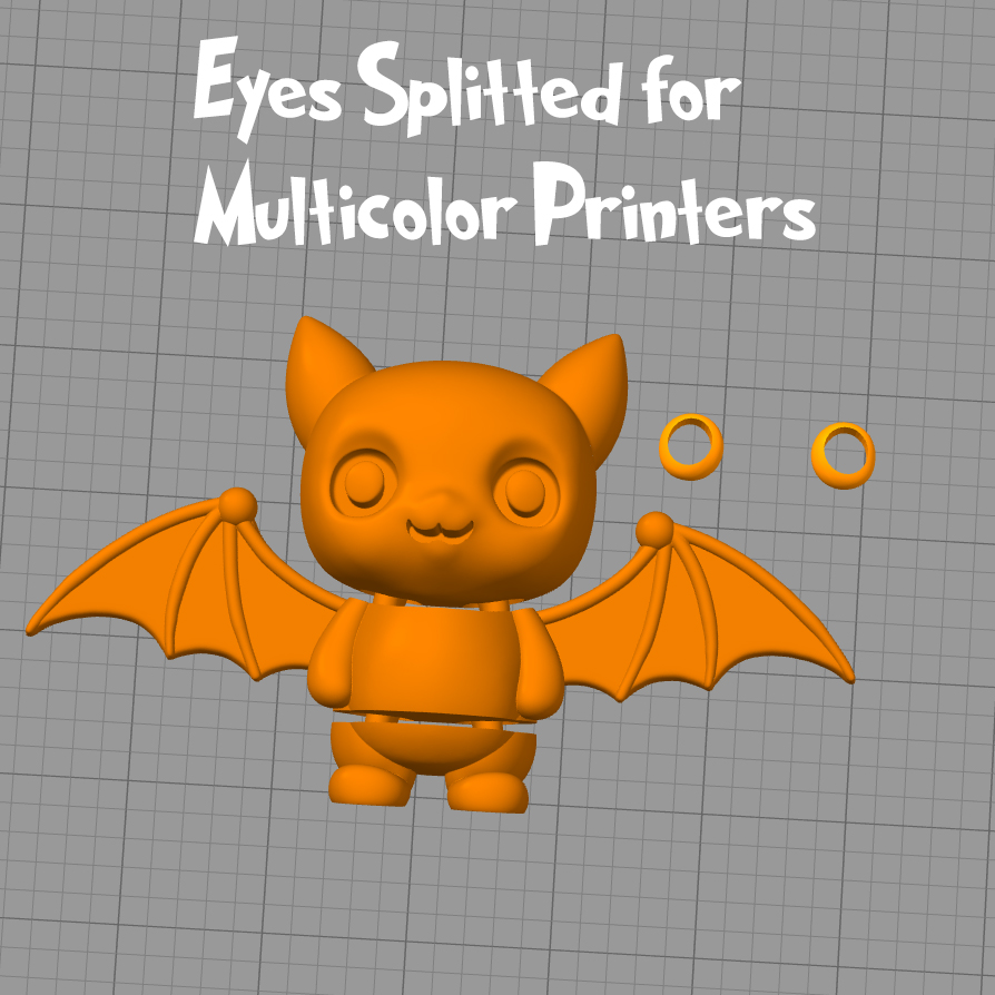 Fangie Baby Bat por La.Calavera.STL | Descargar modelo STL gratuito ...