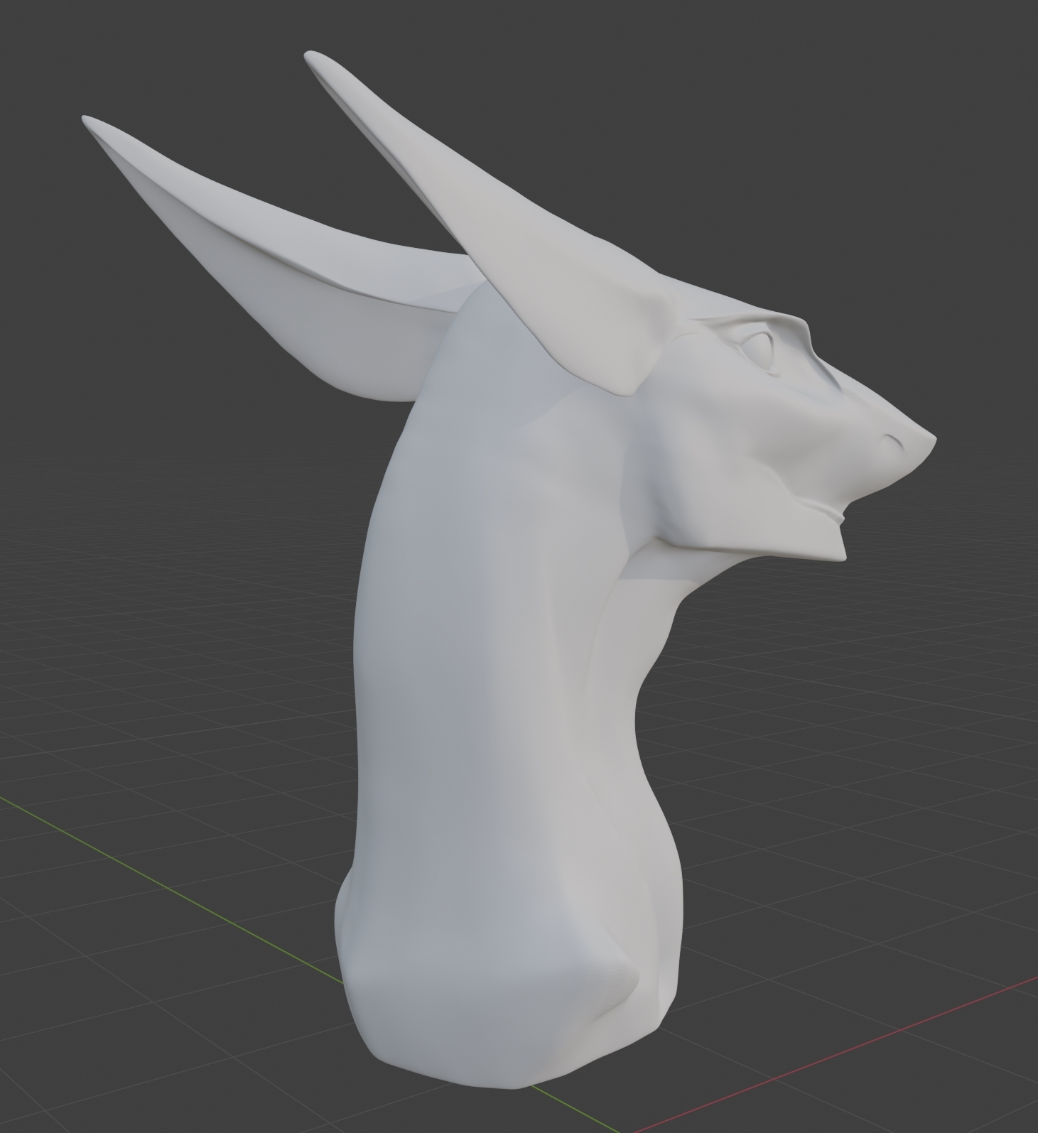 Shaved Sergal Head by Flam Singer | Download free STL model ...