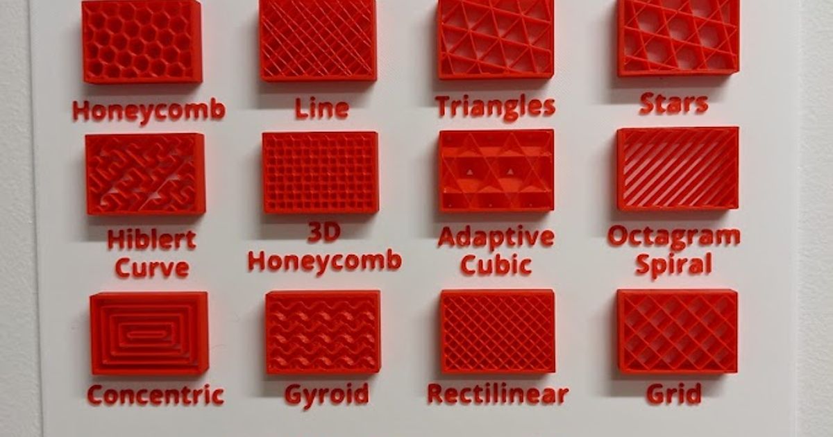 Prusa Slicer Infill Pattern Tester by Delphant | Download free STL ...