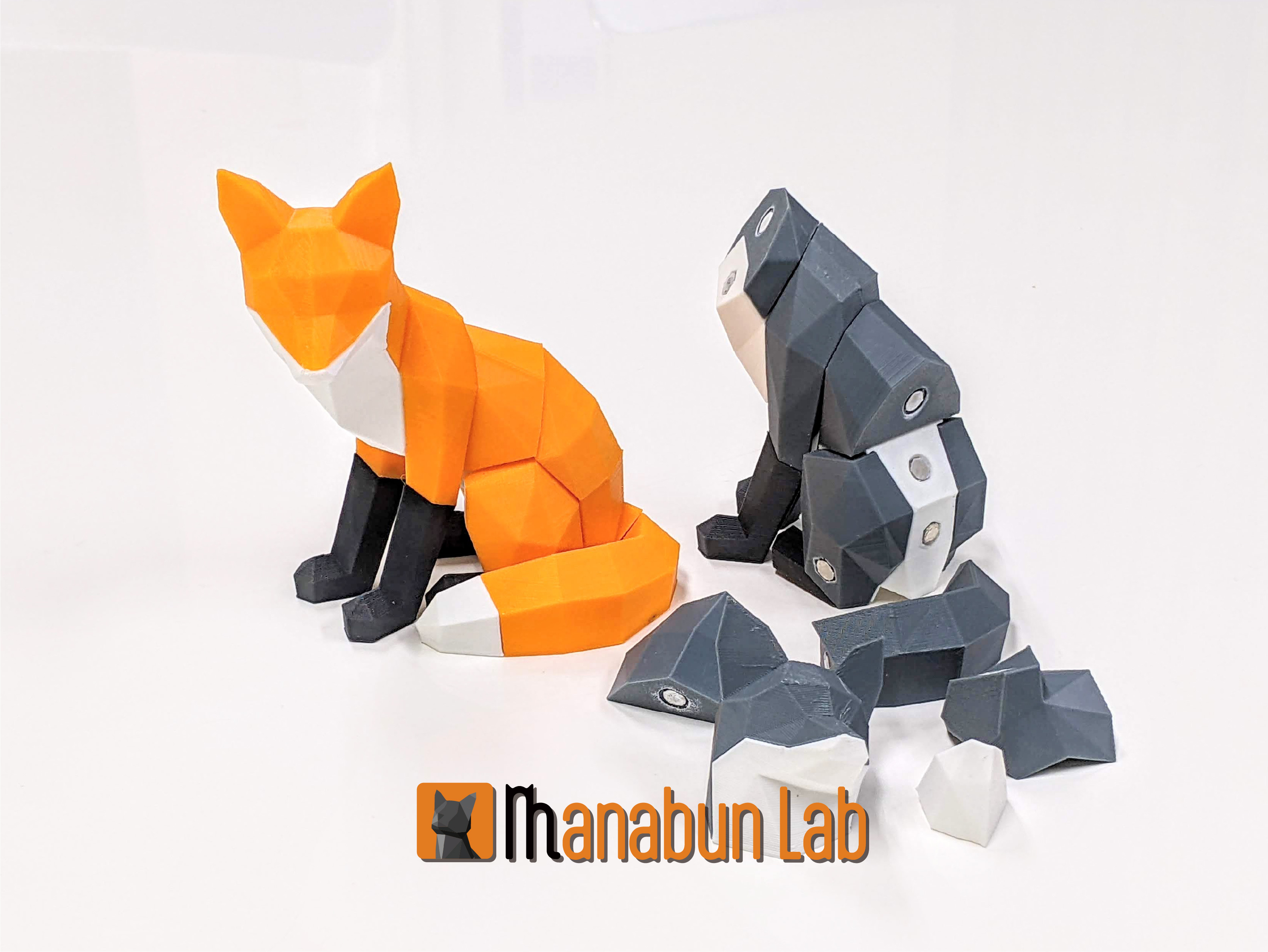 Low Poly Fox Puzzle by Manabun Lab | Printables Store