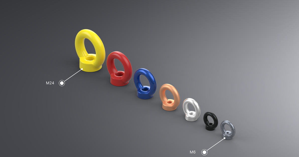 Fully Threaded Circular Lifting Eyes M6-M24 by Tycho Design | Download ...