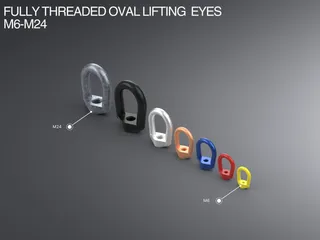 Fully Threaded Circular Lifting Eyes M6-M24 by Tycho Design | Download ...