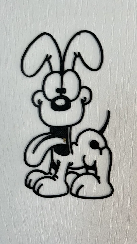 Odie Wall Art (Garfield) by Ninomalbinho | Download free STL model ...