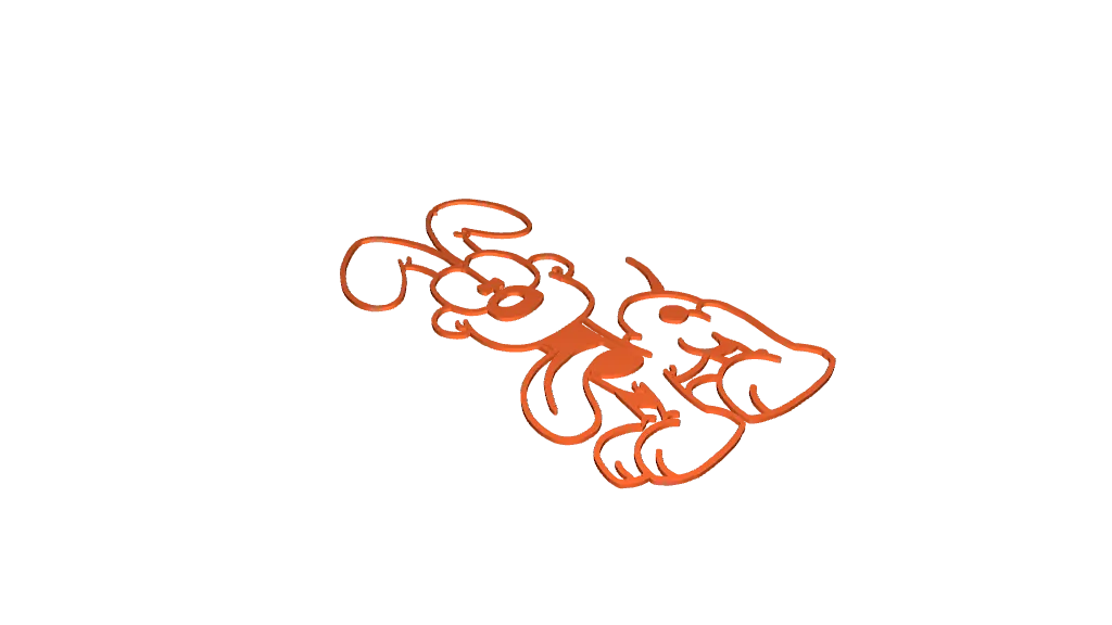 Odie Wall Art (Garfield) by Ninomalbinho | Download free STL model ...