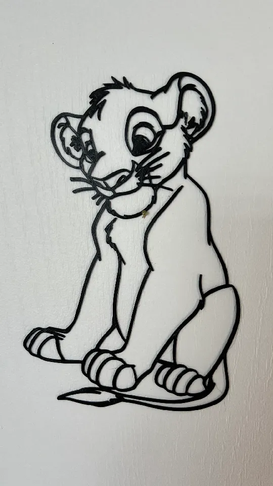 Simba Wall Art #2 by Ninomalbinho | Download free STL model ...