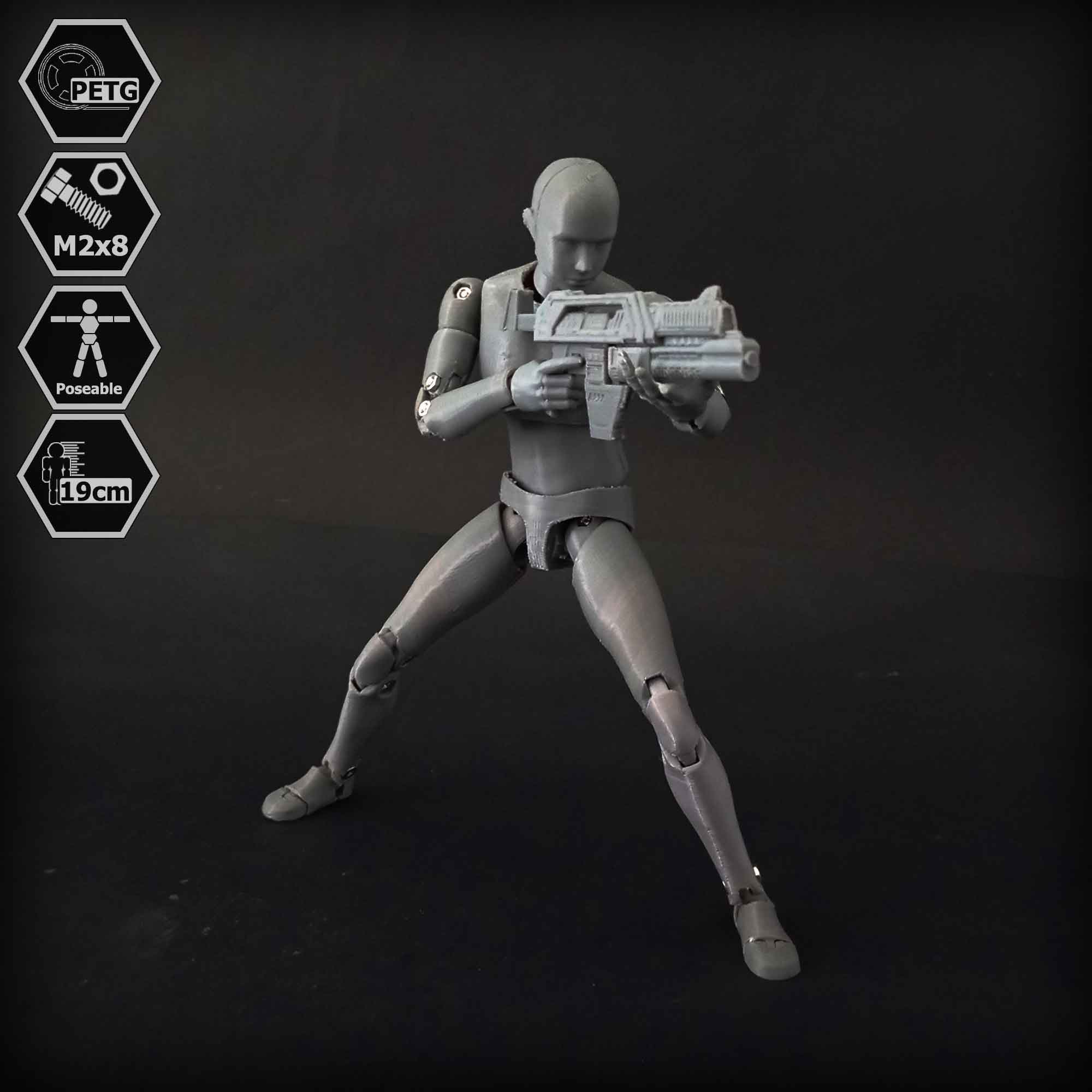 1/10 Scale Action Figure A.D.A.M 01 by A Guy With Laptop And 3D Printer ...