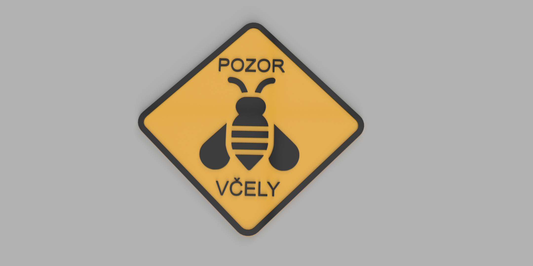 Výstražná cedulka " pozor včely " / warning sign " Bee " by Beranius ...
