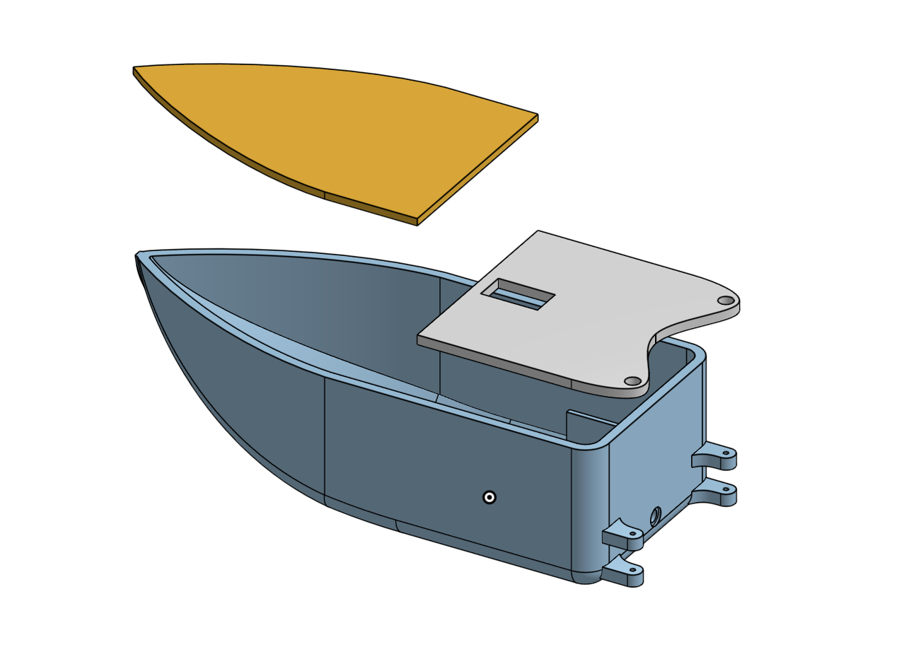 Arduino Project Motor Boat V3. by Shannon | Download free STL model ...