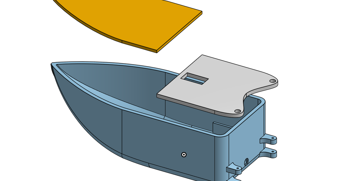Arduino Project Motor Boat V3. by Shannon | Download free STL model ...