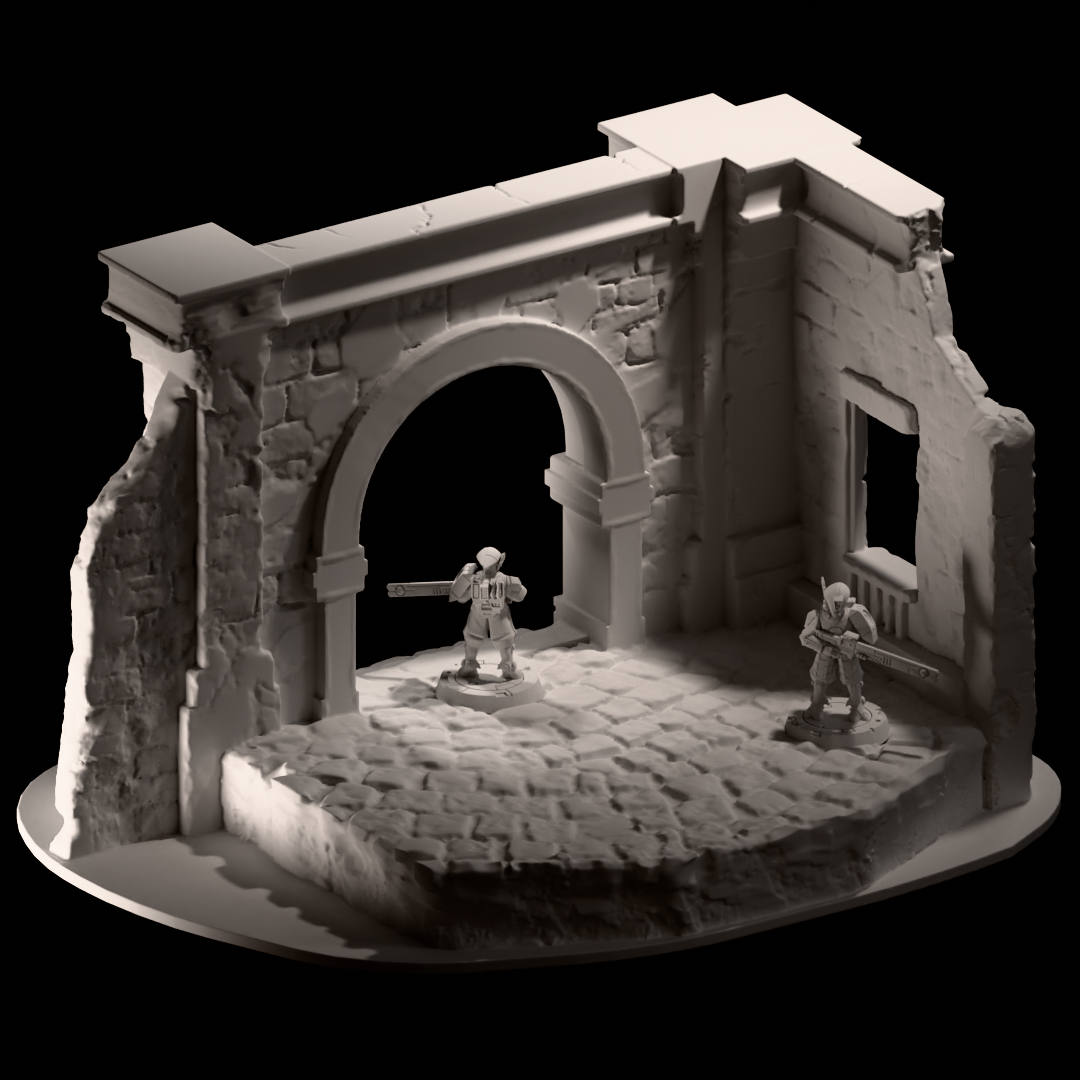 Gothic ruins for tabletop gaming von Vadik | Kostenloses STL-Modell herunterladen | Printables.com