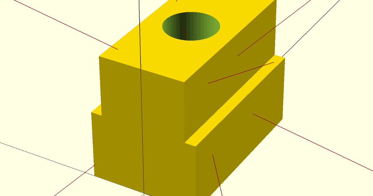 T-slot Slider OpenScad Generator by Luca Frosini | Download free STL ...