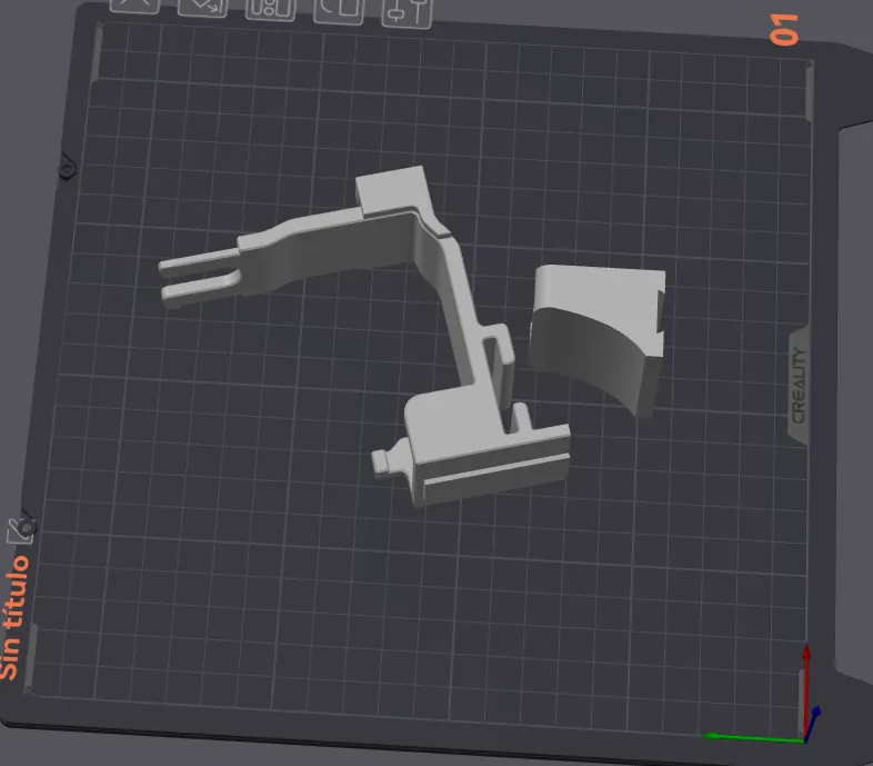 Nebula Camera Mount in X Axis for Ender 3 V3 SE-KE (Left side) with ...