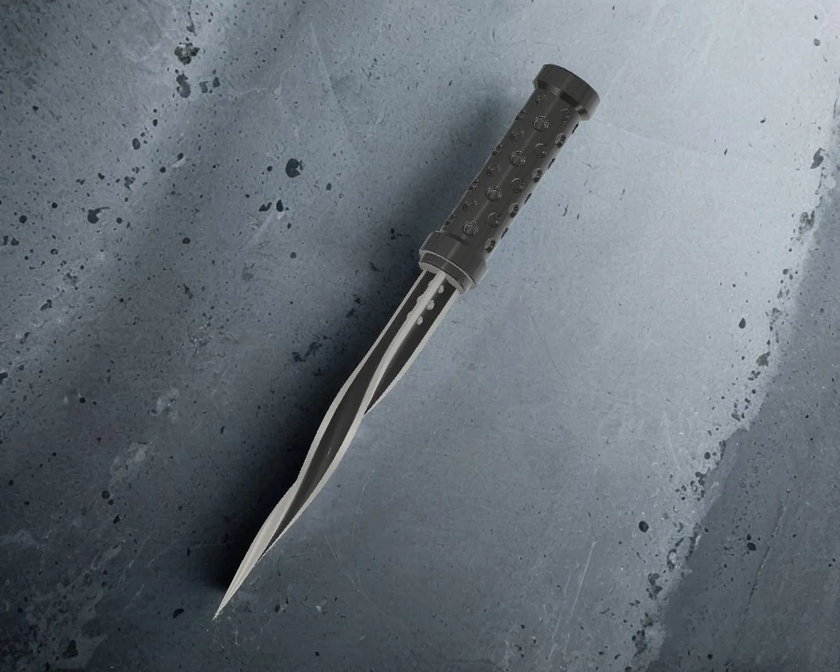 Tri Blade Twisted Dagger by FileForge | Download free STL model ...