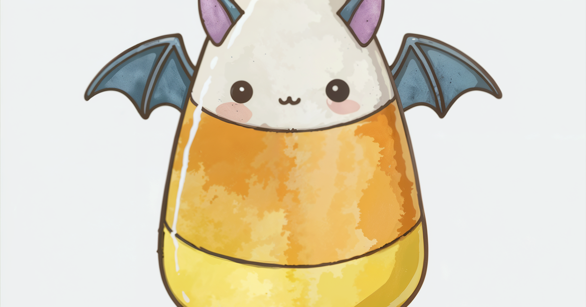 Bat Candy Corn Halloween Cookie Cutter by Flowly | Download free STL ...