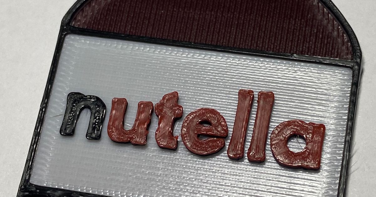 Nutella Jar Keychain by pcl.3d.lab | Download free STL model ...