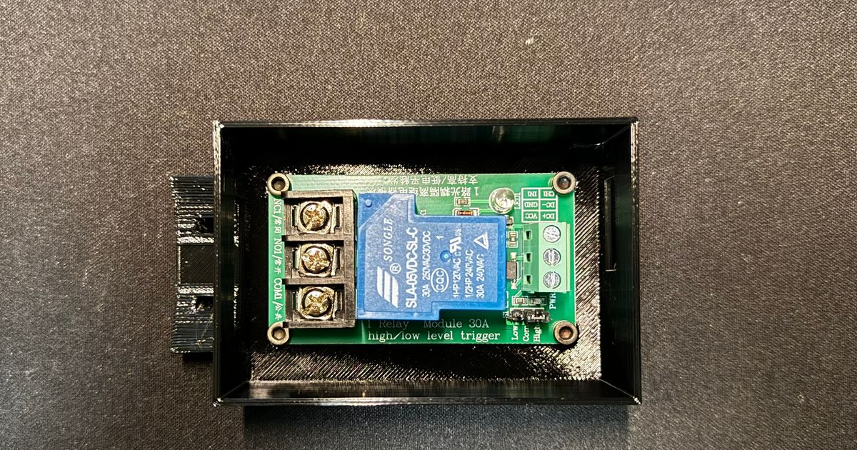 5V 30Amp Relay Enclosure Case by layerbylayer | Download free STL model ...