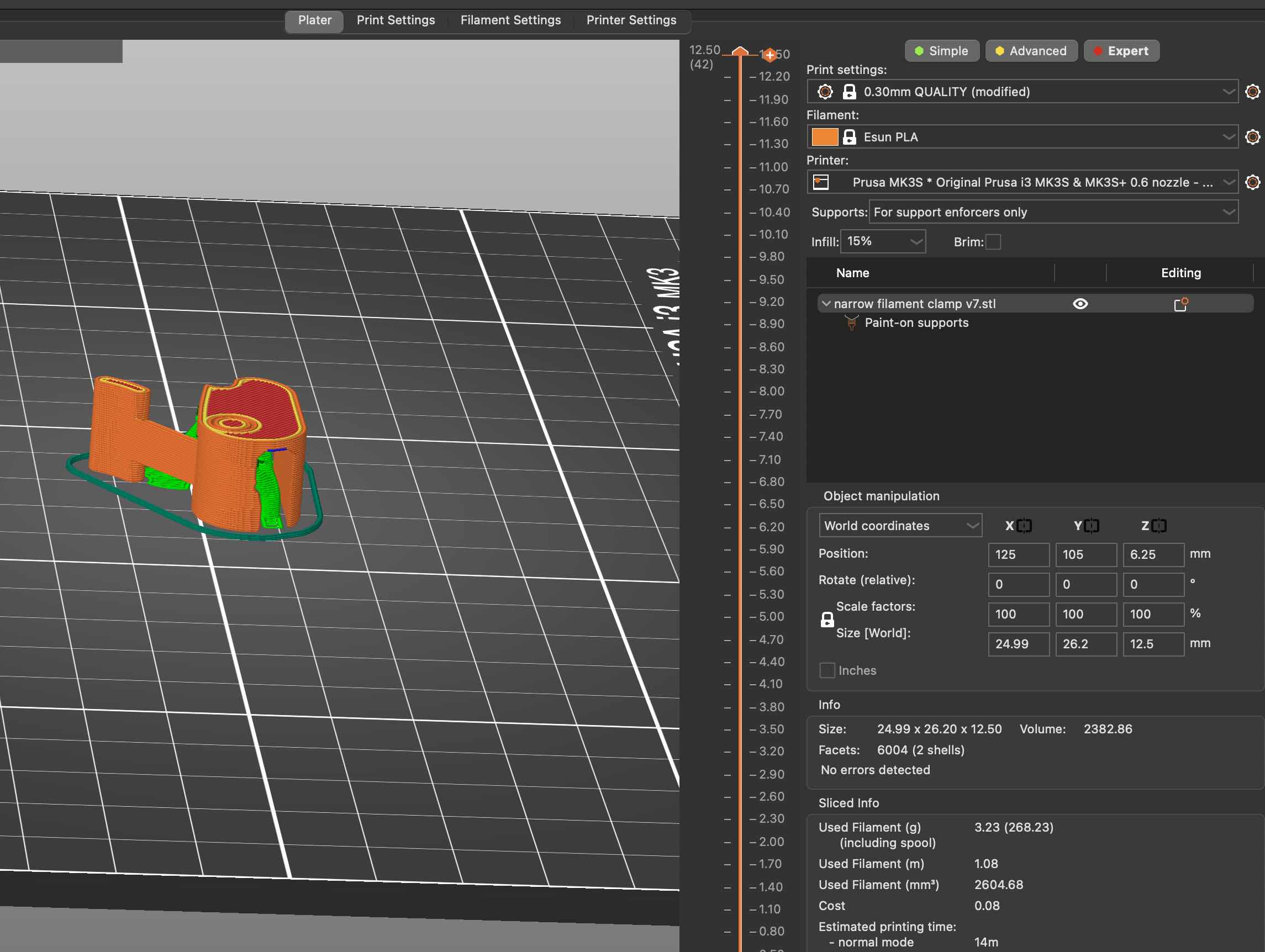 Filament spool clamp by Fer | Download free STL model | Printables.com