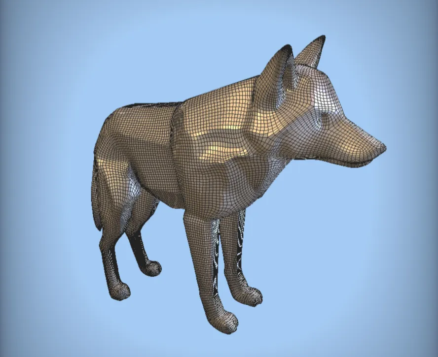 Elegant Low-poly Wolf Pendant (keychain) by Pocahontas | Download free ...