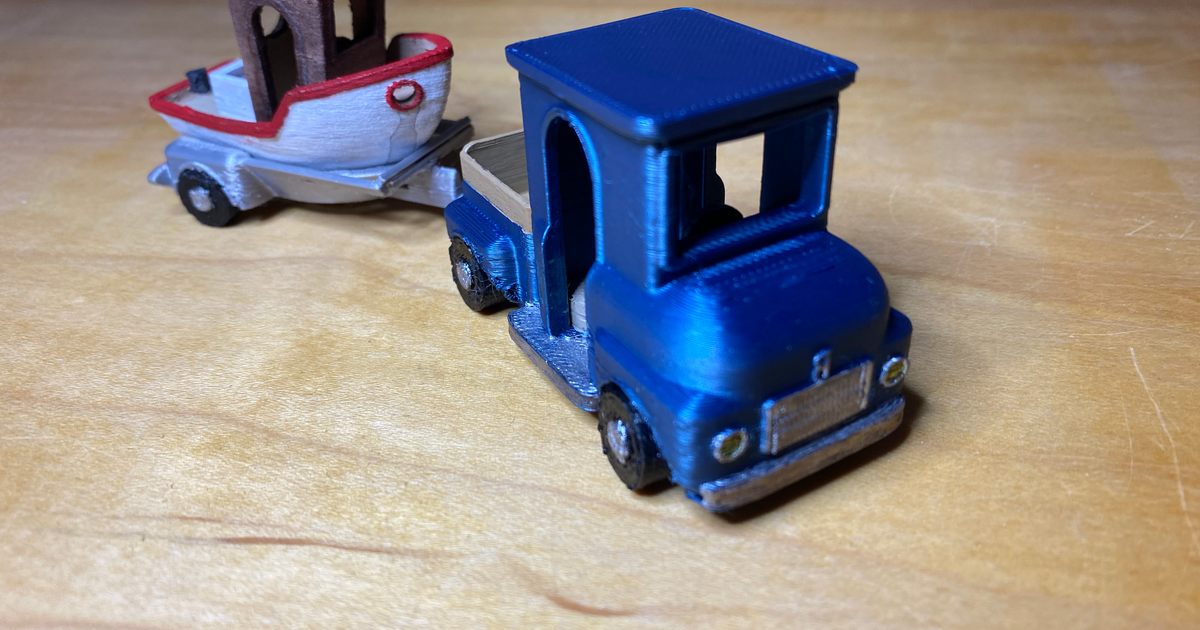 Benchy Pickup & Trailer by iSkull3D | Download free STL model ...