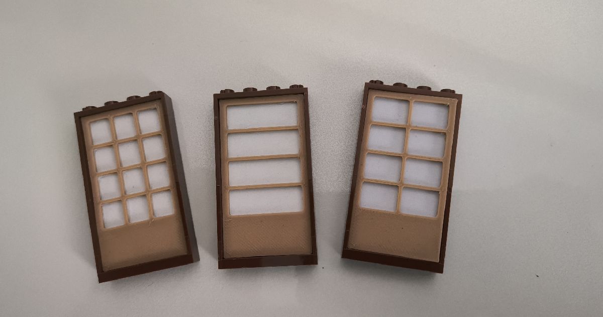 Lego Shoji Doors by Red Dot Geek | Download free STL model | Printables.com