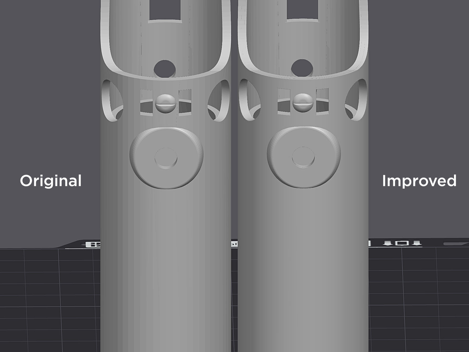 Remixed Upper/Lower Chambers with Smoother Surface by madeinhua ...