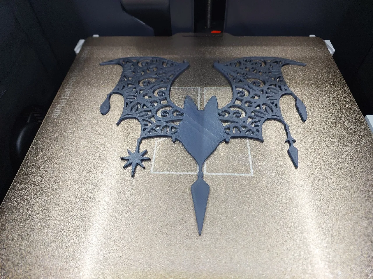 Ornate Halloween Bat by Clod Stomper Productions | Download free STL ...