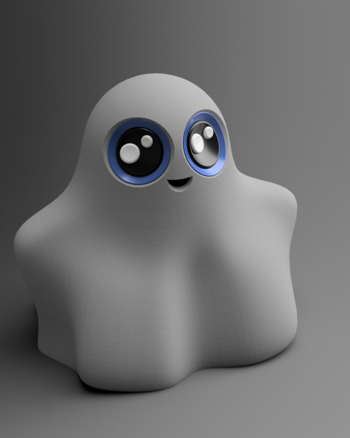 Cute Li'l Ghost by Bearded Printer | Download free STL model ...