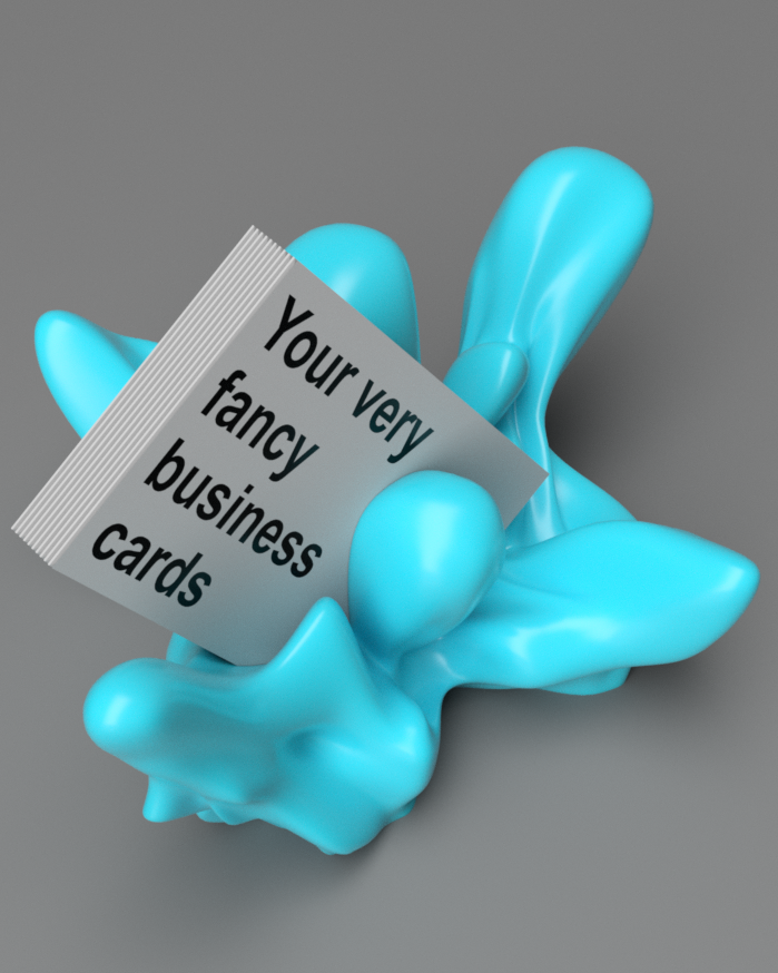 Splash Business Card Holder by Bearded Printer | Download free STL ...
