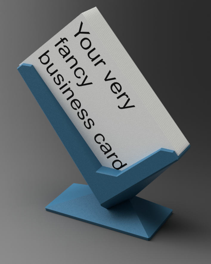 Angular Business Card Holder by Bearded Printer | Download free STL ...