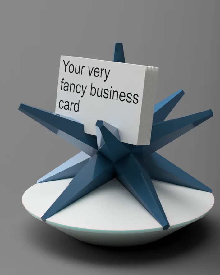 Star Business Card Holder by Bearded Printer | Download free STL model ...