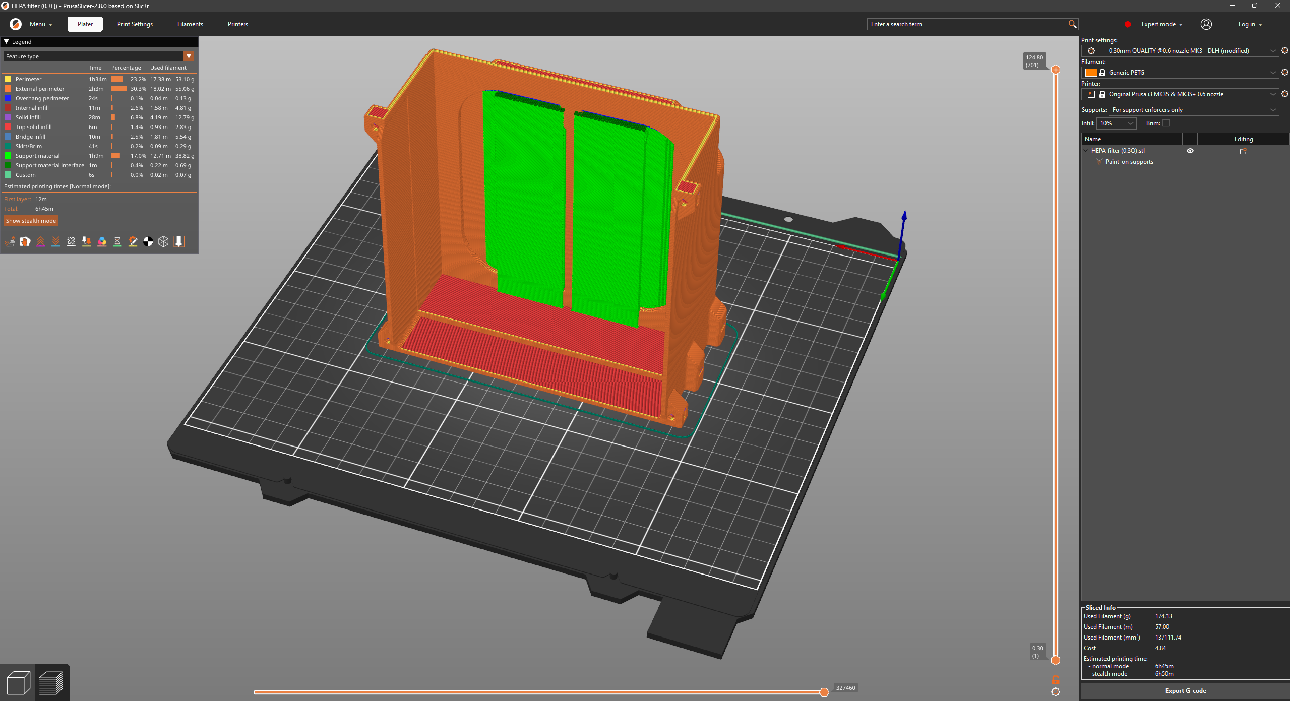 [Prusa] Box HEPA Filter Enhanced (Noctua NF-F12 fan simplified assembly remix) by Dominic ...