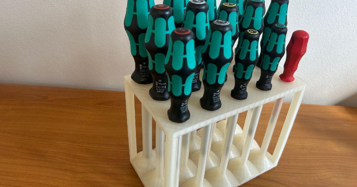 Gridfinity Screwdriver Holder por Theo | Descargar modelo STL gratuito ...