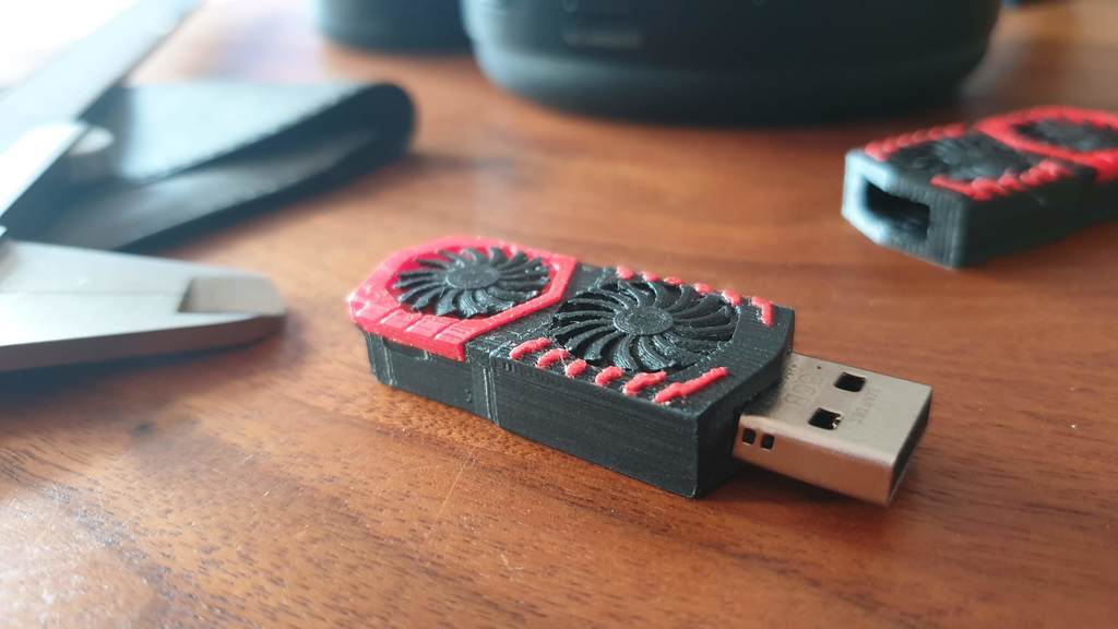 MSI GPU Thumbdrive (Dual Extrusion Possible) by tomvh | Download free ...