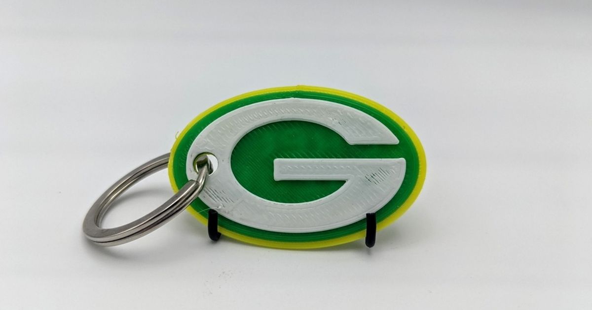 Green Bay Packers Keychain by MucusLaser | Download free STL model ...