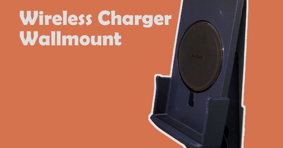 Wireless Charger Wall Mount by AuxArc | Download free STL model ...