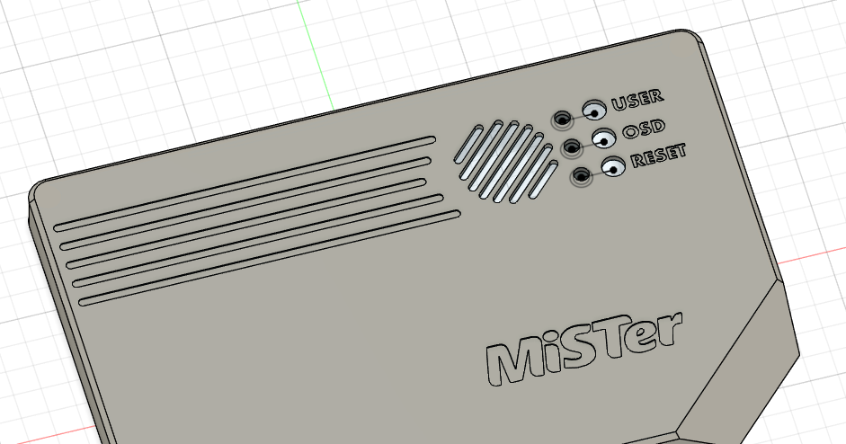 MiSTer FPGA Full Size Console - Top Part with LED Mod by Be Me ...