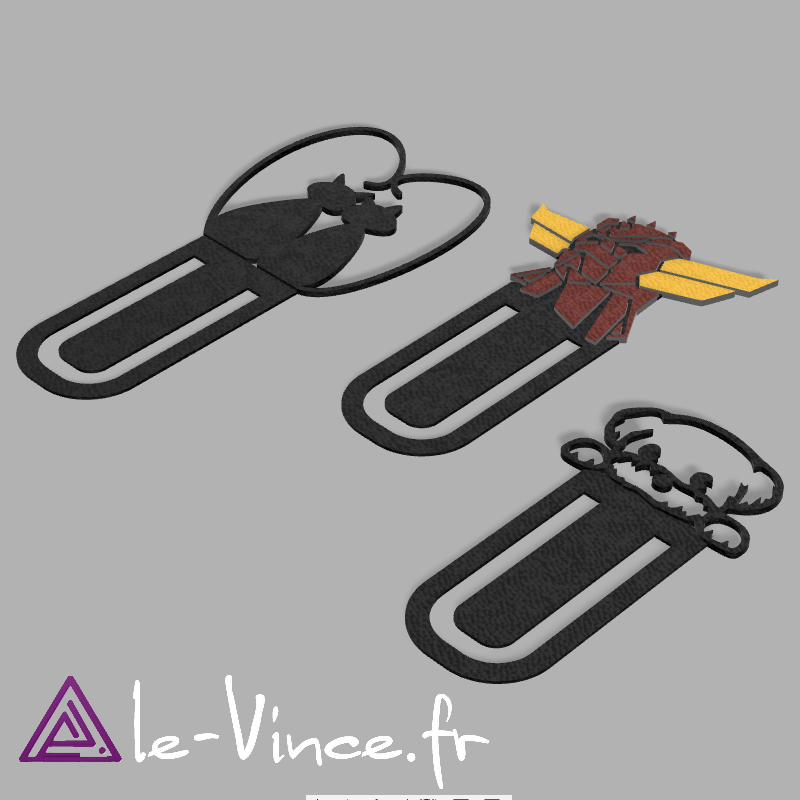 bookmark (marque page) by le-Vince.fr ᵇʸᶻˡᵏ¹⁹⁸⁰ | Download free STL ...