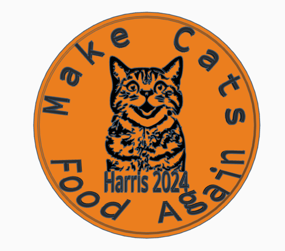 Make Cats Food Again Harris 2024 by Roath Lim | Download free STL model ...